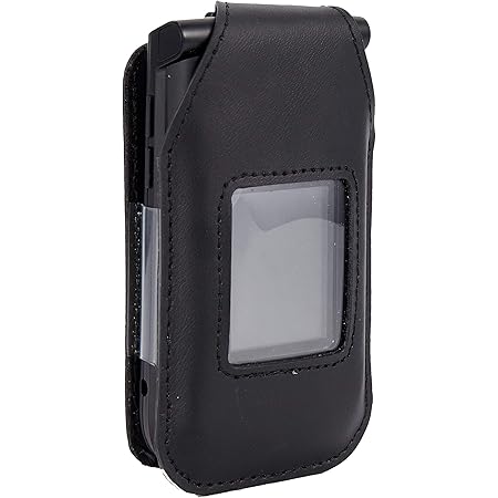 Amazon.com: Case for Orbic Journey, Nakedcellphone [Black Vegan Leather ...