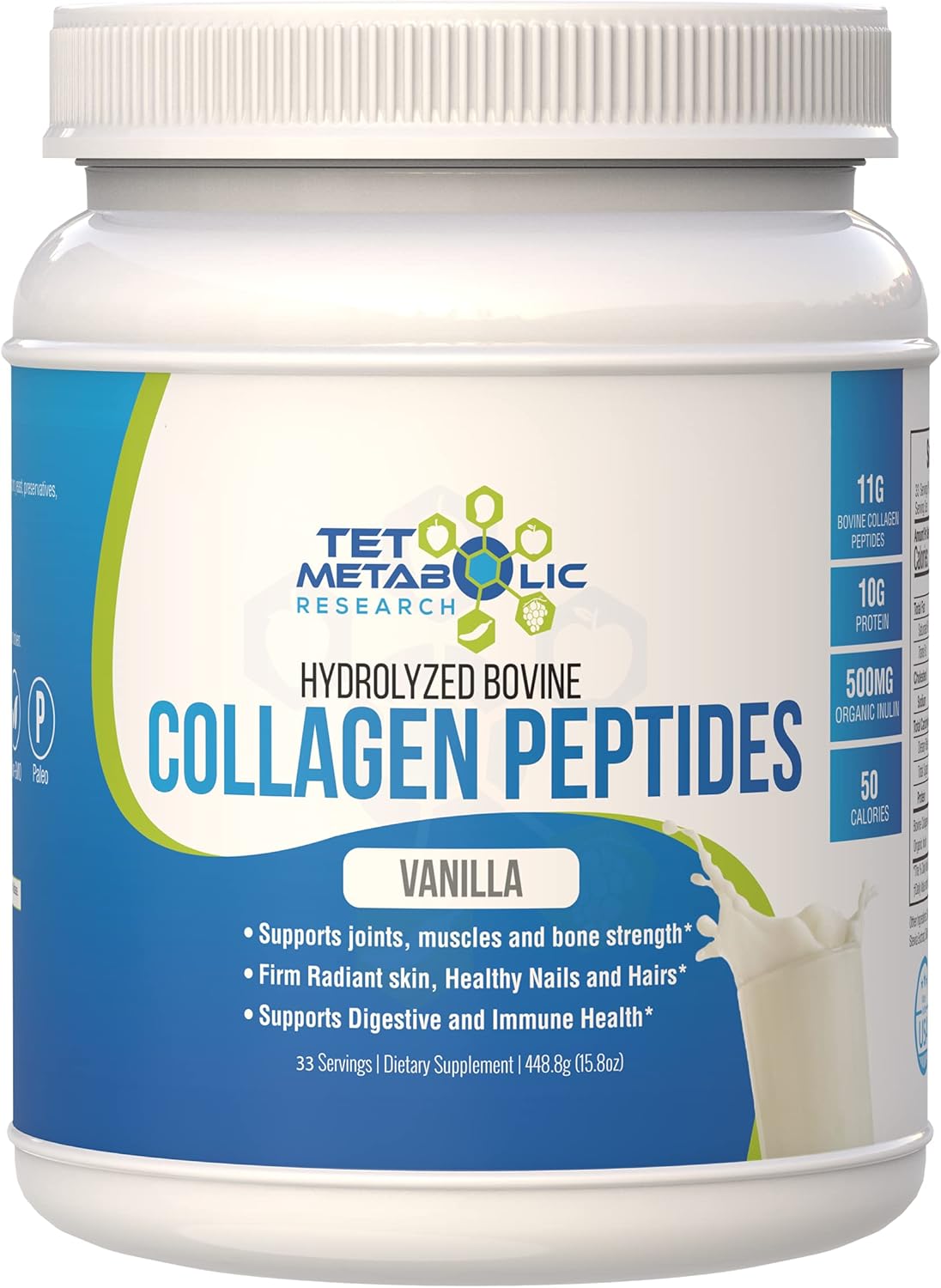 Amazon.com: TET METABOLIC RESEARCH 1 Lb Multi Collagen Powder Premium ...
