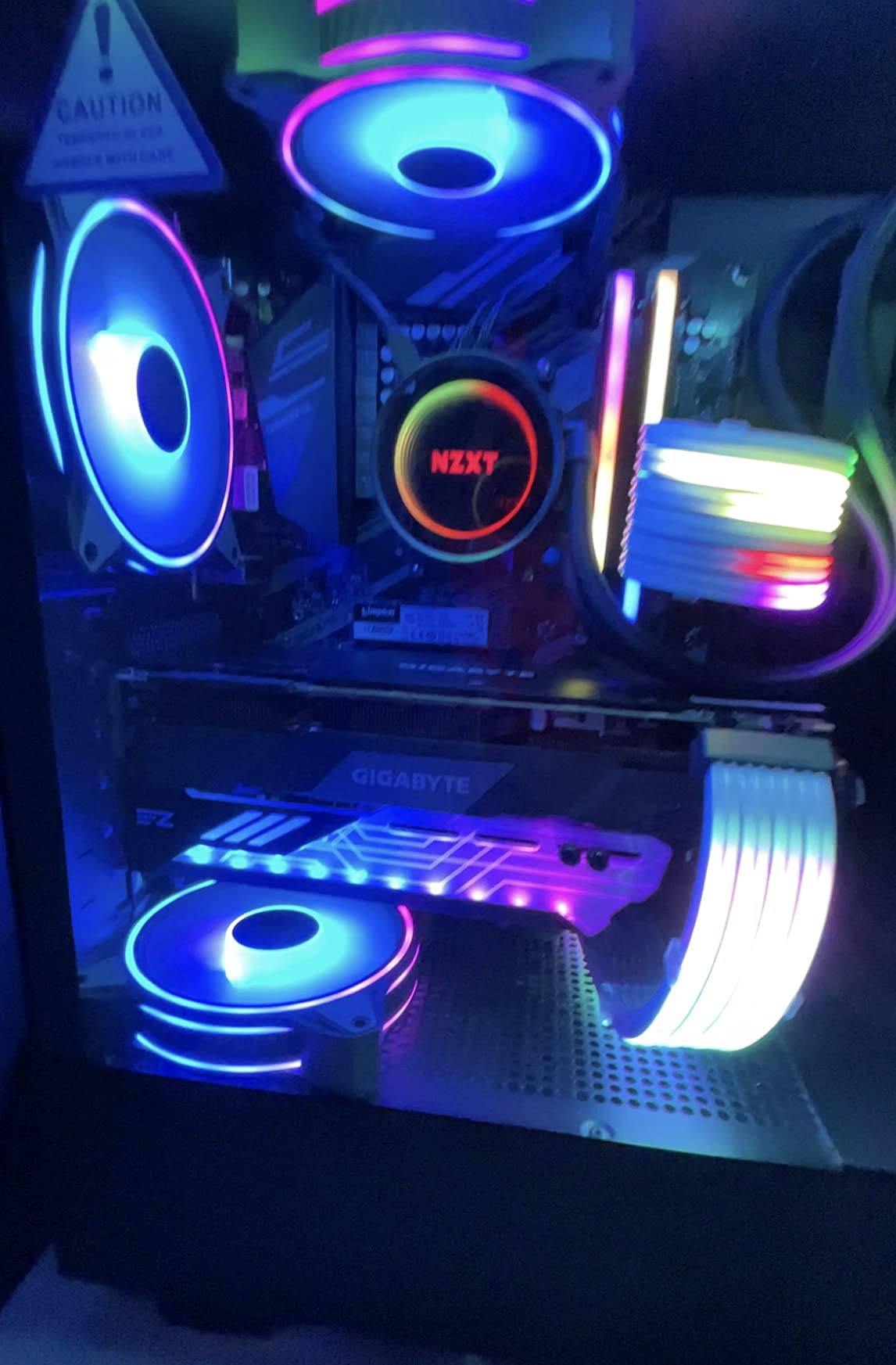 Amazon.in: Buy EZDIY-FAB Auto RGB Rainbow Only GPU Holder Colorful RGB ...