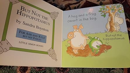 But Not the Hippopotamus: Sandra Boynton, Boynton, Sandra: 9780671449049: Amazon.com: Books