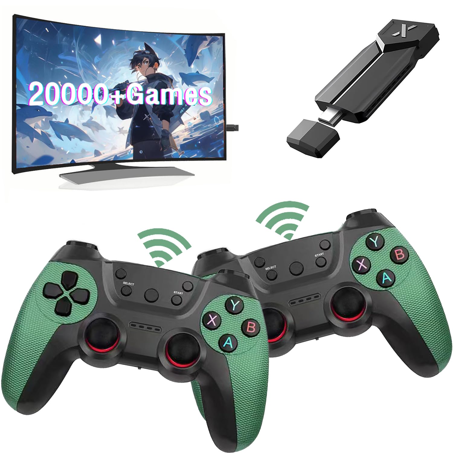 Buy Wireless Retro Game Console, Retro Game Stick, Handheld Game ...