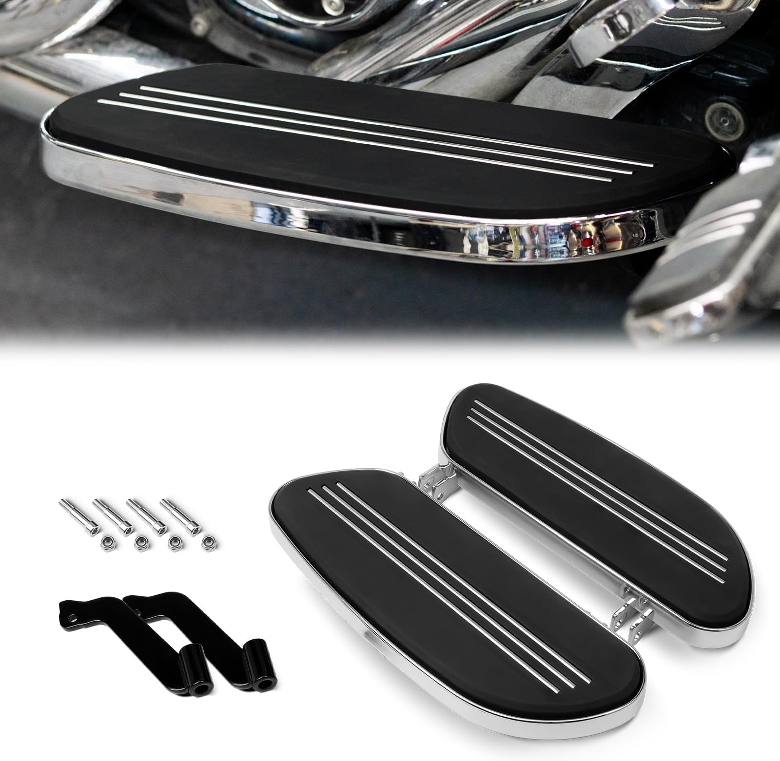 Amazon.com: VASTMT Motorcycle Streamliner Front Driver Floorboard ...