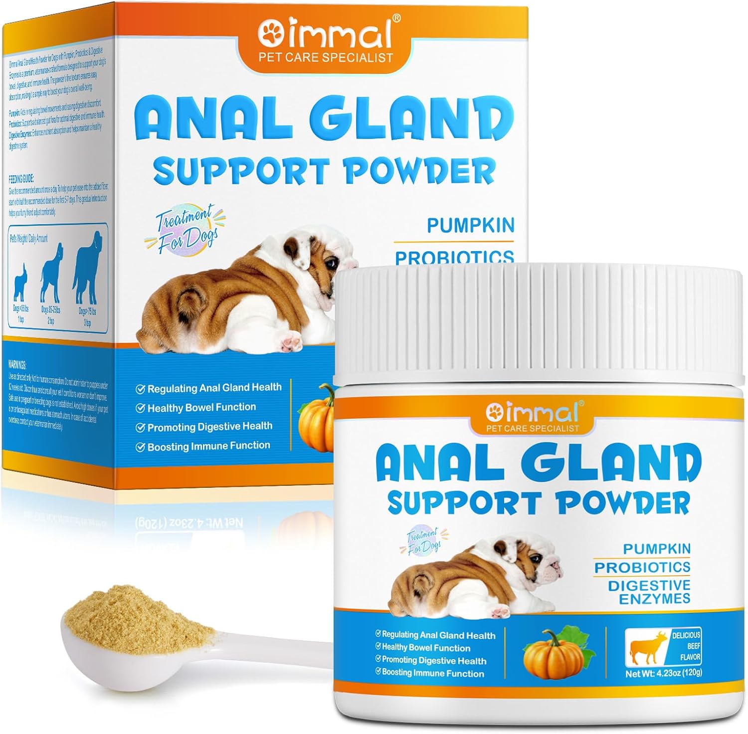 Amazon.com : Anal Gland Supplement for Dogs, Dog Anal Gland Powder with Pumpkin, Digestive ...