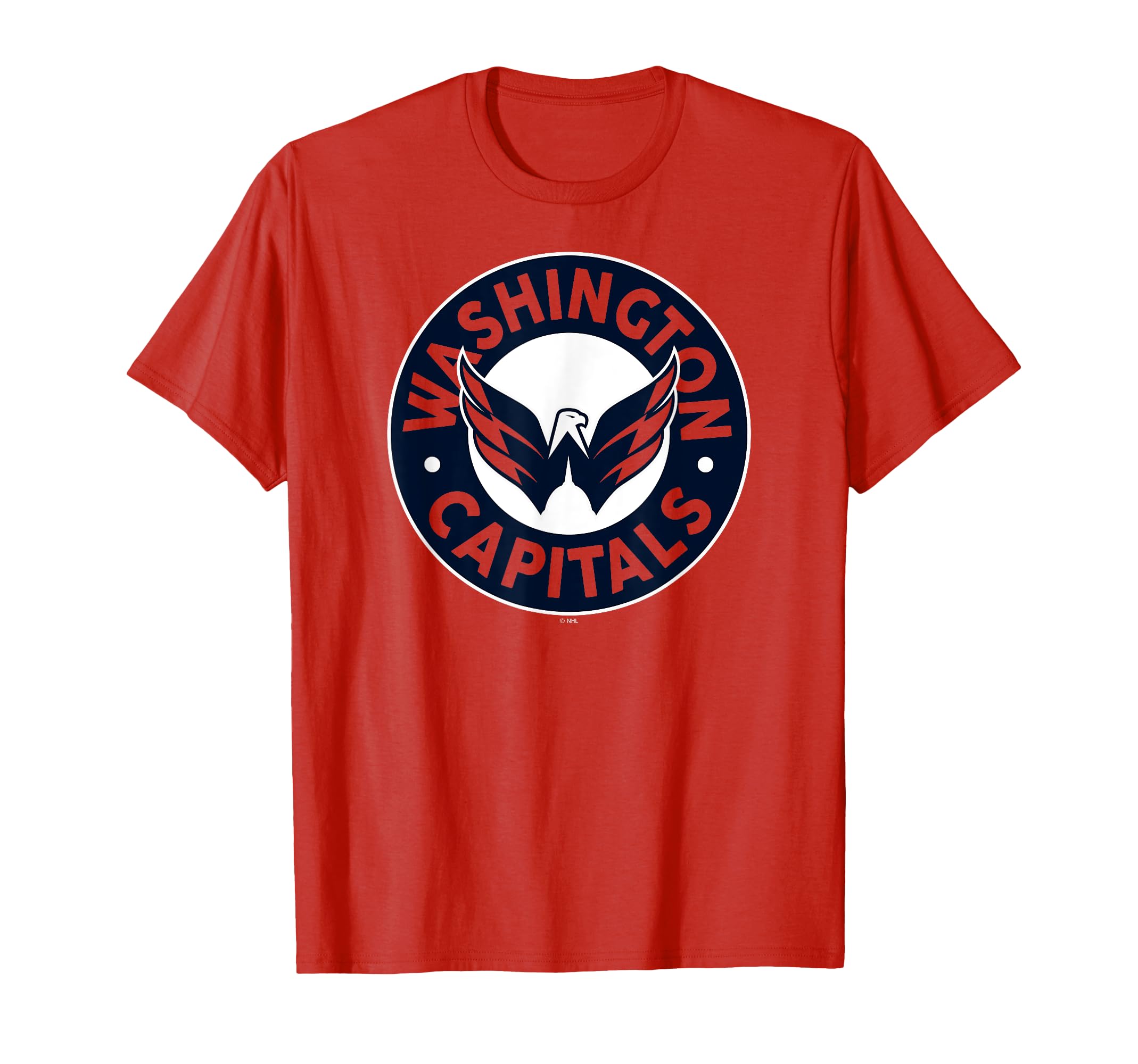 Amazon.com: Washington Capitals Symbol Red Officially Licensed T-Shirt ...