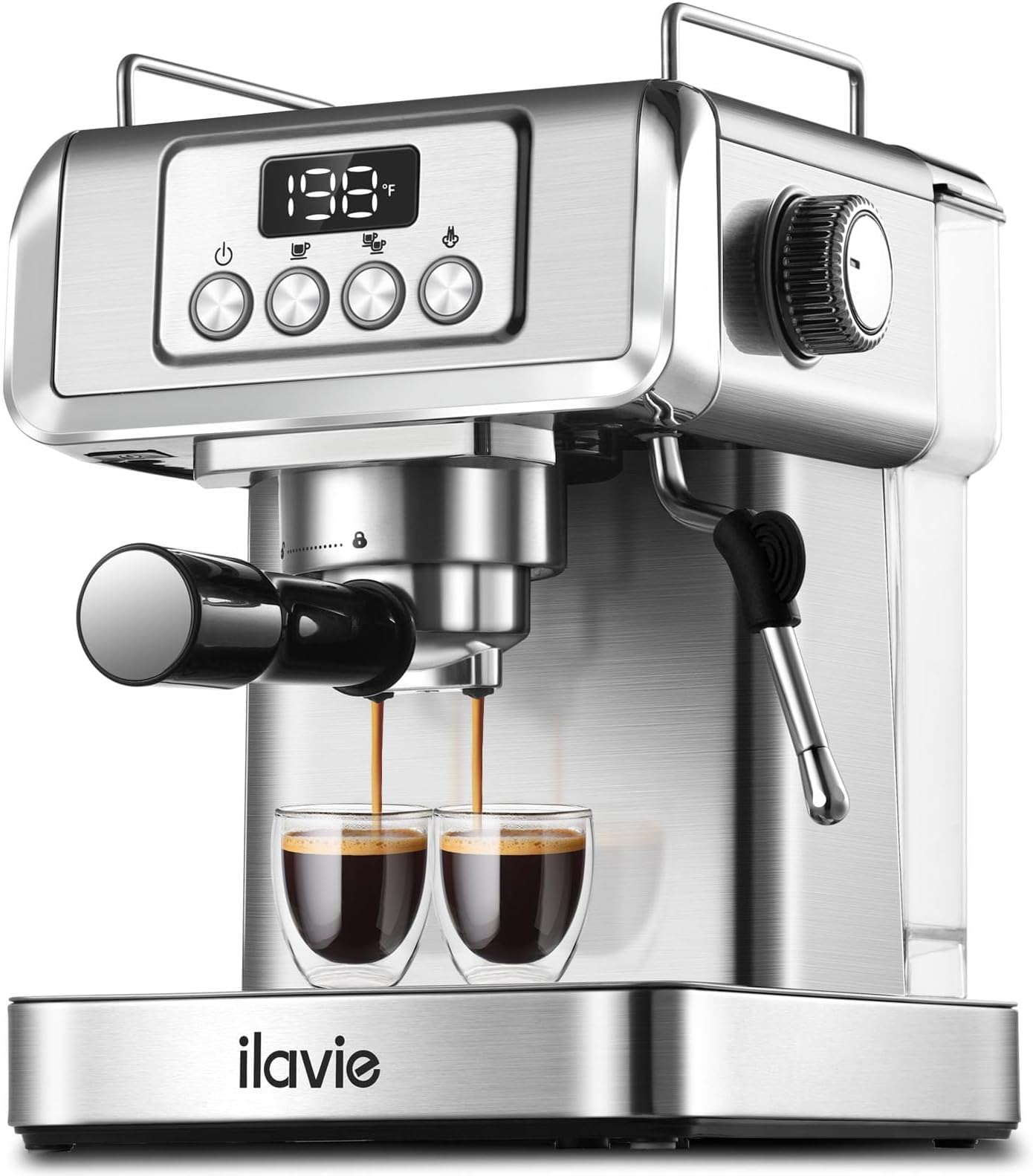 Amazon.com: ILAVIE Stainless Steel Espresso Coffee Machine, with 61oz ...