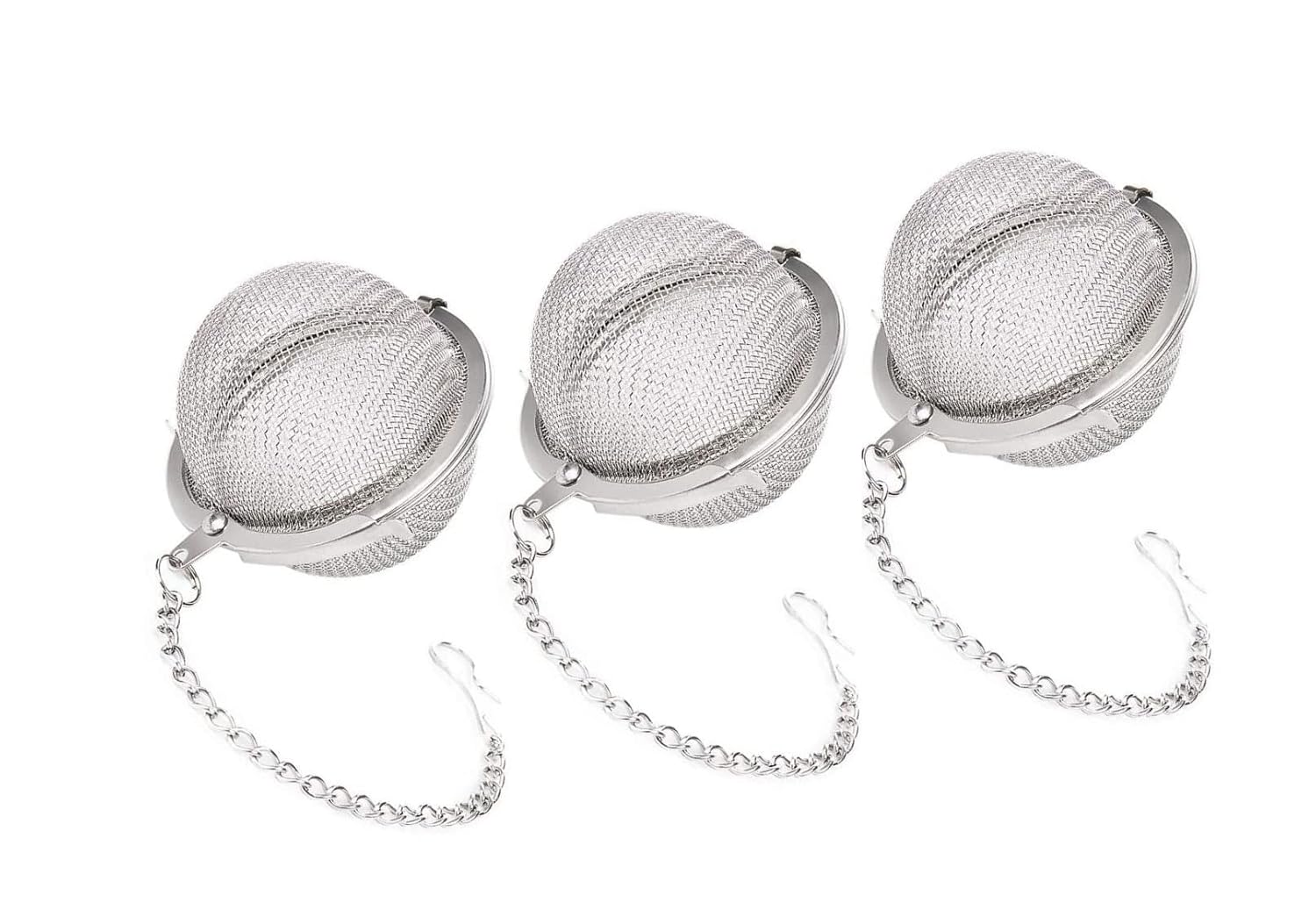 Samyal Tea Strainer Infuser Mesh Tea Balls, Stainless Steel Tea seeped ...