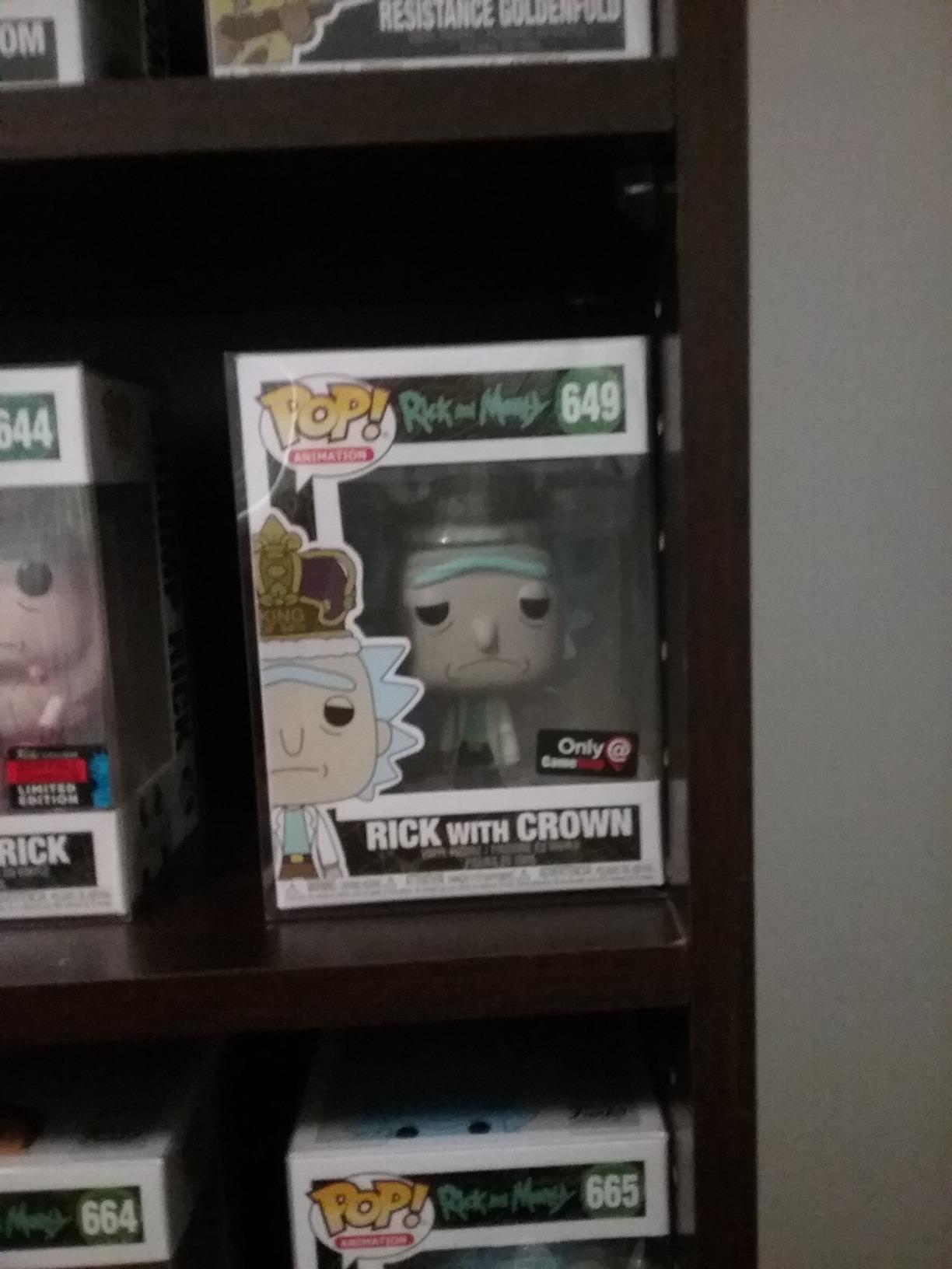 Funko Pop! Rick and Morty King Rick with Crown Standing Exclusive Vinyl ...