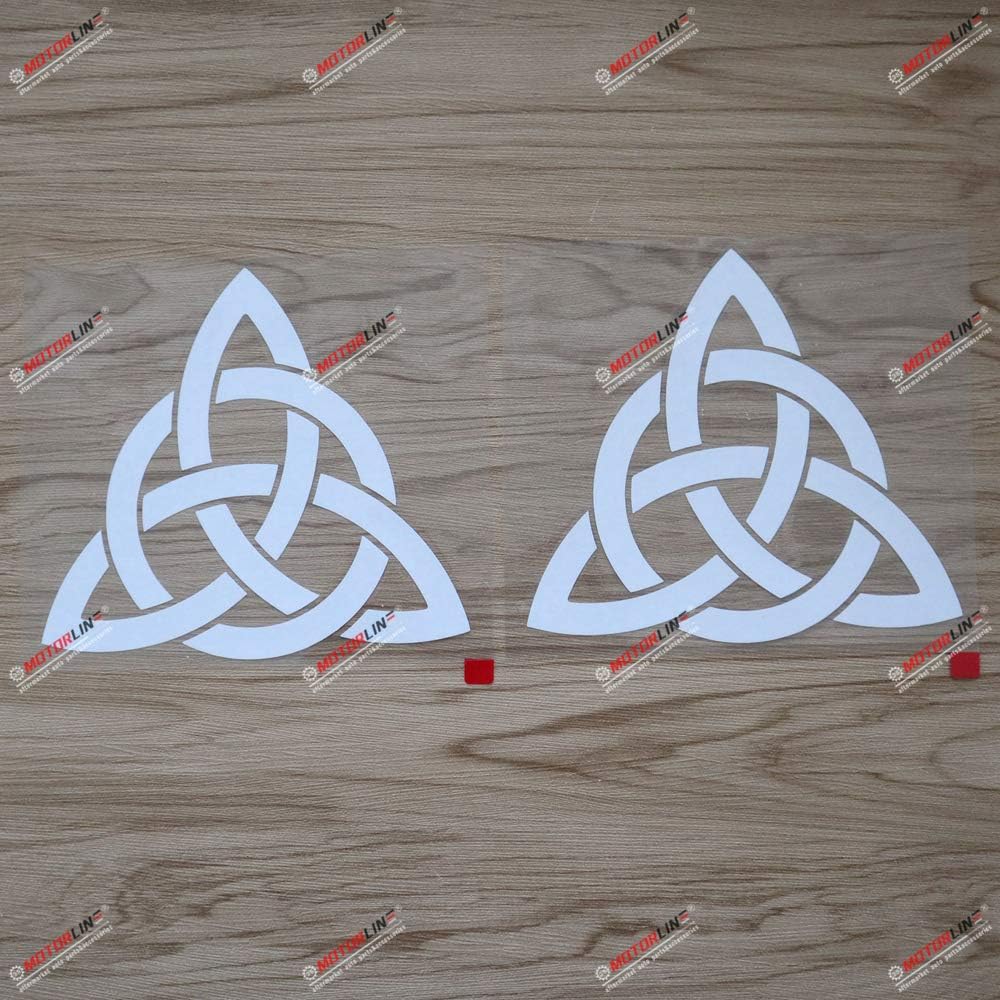 Amazon.com: 4x4" black REFLECTIVE Trinity knot symbol Triquetra Celtic ...