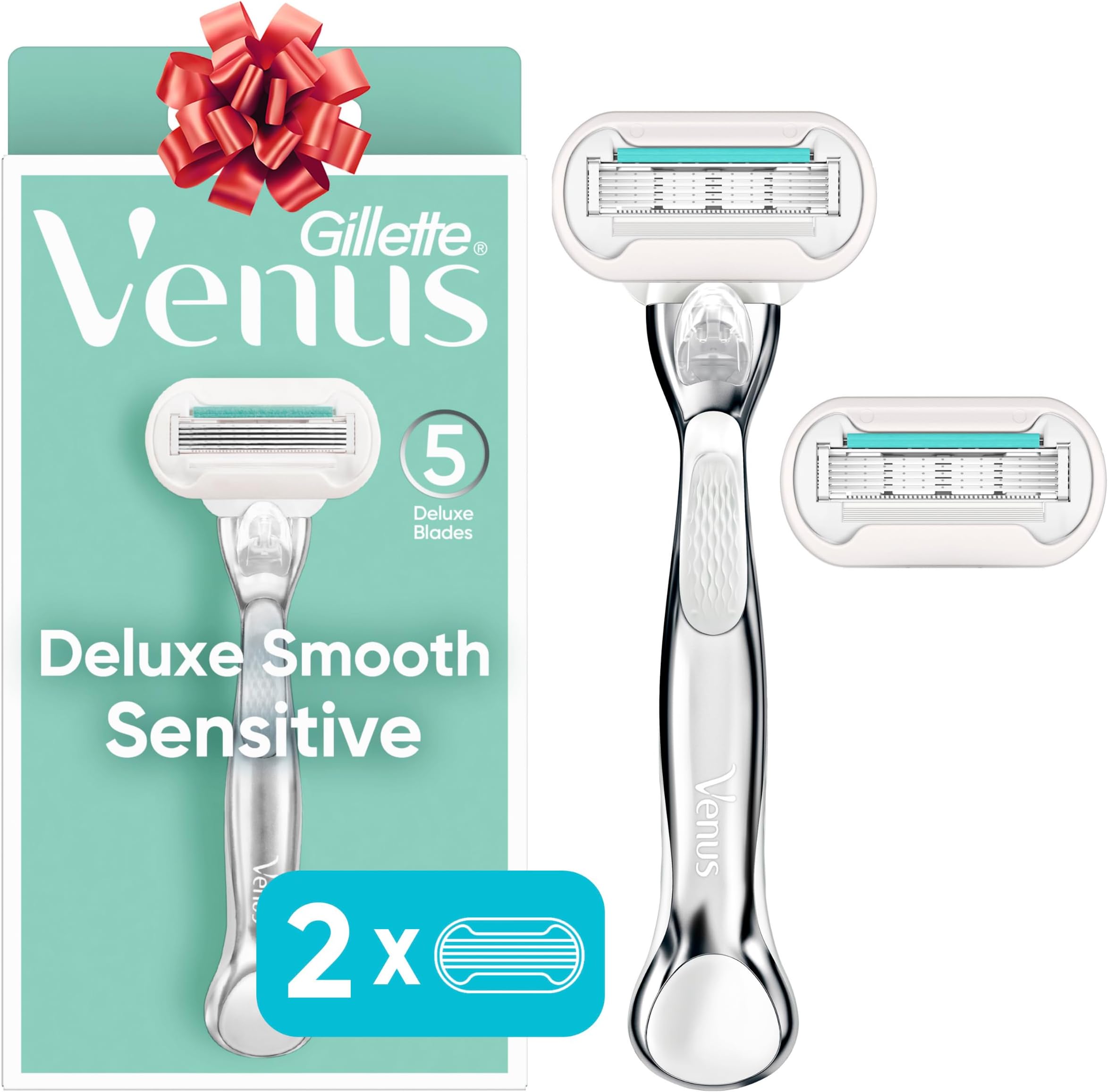 Amazon.com: Gillette Venus Deluxe Smooth Sensitive Women's Razor Handle ...