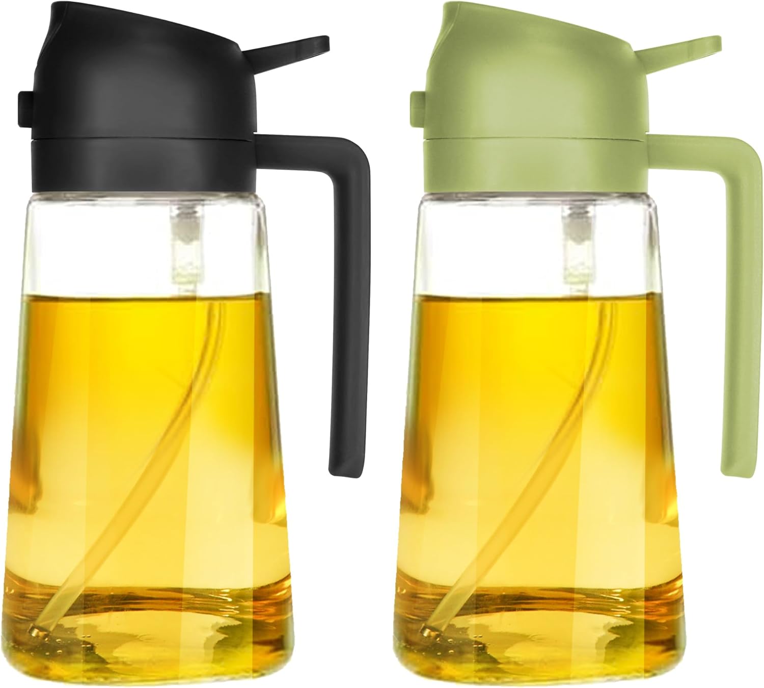 Amazon.com: TrendPlain 16oz Oil Dispenser Bottle for Kitchen - 2 in 1 ...