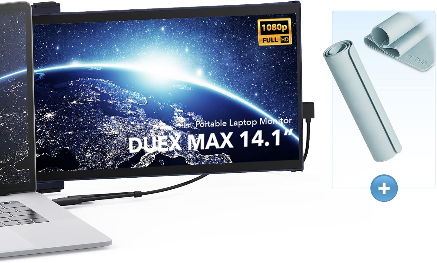 Amazon.com: Duex Max Portable Monitor with Desk Mat-Haze Blue, Mobile ...