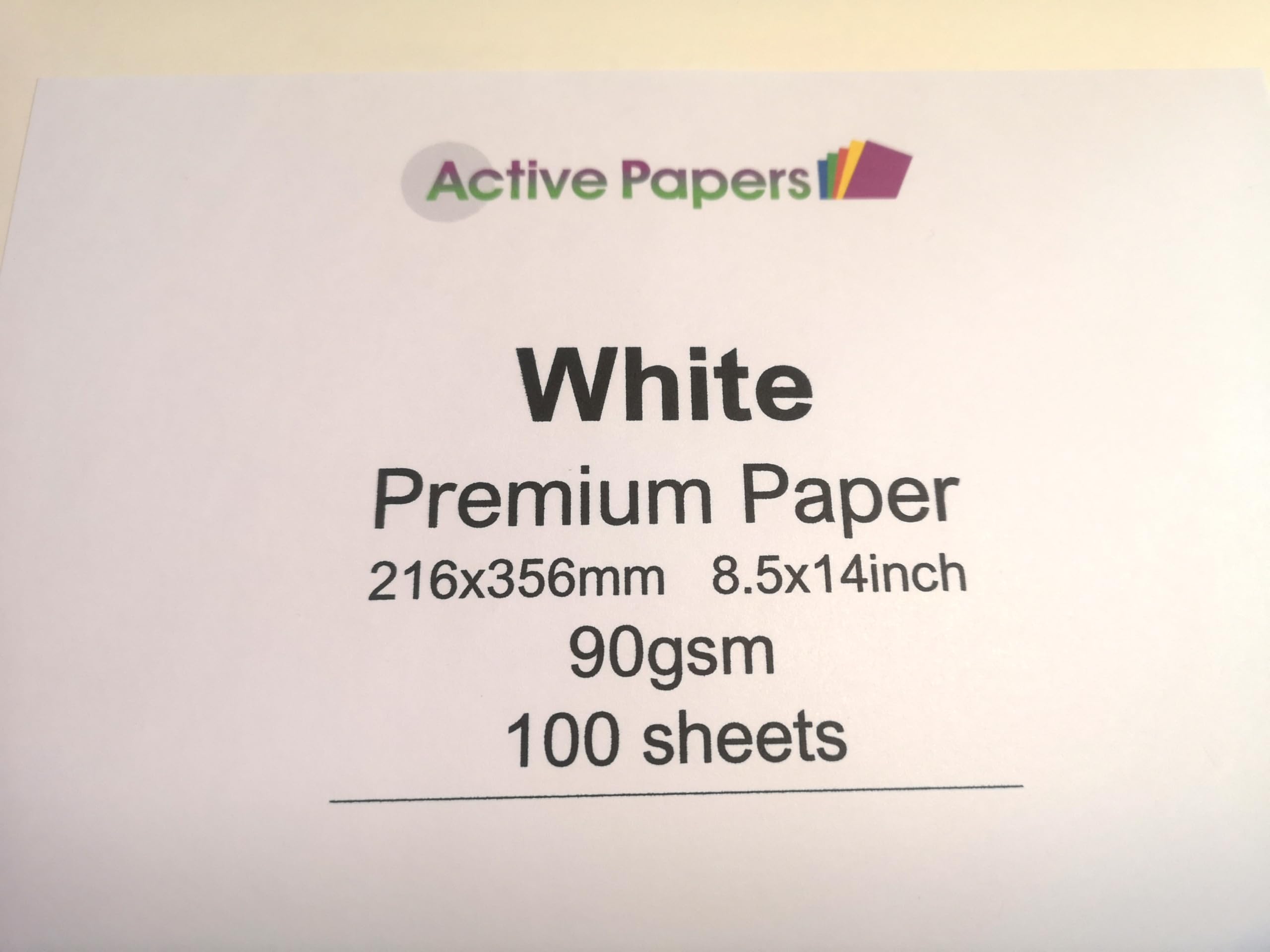 White Printer Paper 90gsm Legal 8.5x14 inch 100 Sheets : Amazon.co.uk ...