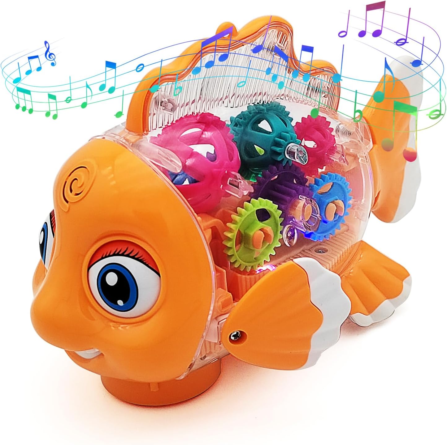 Amazon.com: Tipmant Cute Electric Fish Toy Electronic Goldfish Animal ...