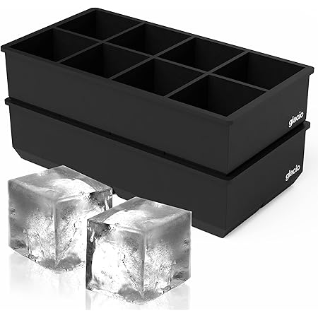 Amazon.com: Samuelworld Large Silicone Ice Cube Tray Molds, 2-Pack, Big ...