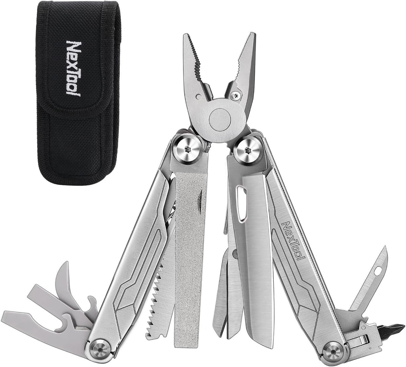 NexTool Multitool, 19 in 1 Multitool Pliers, Stainless Steel Multi Tool ...