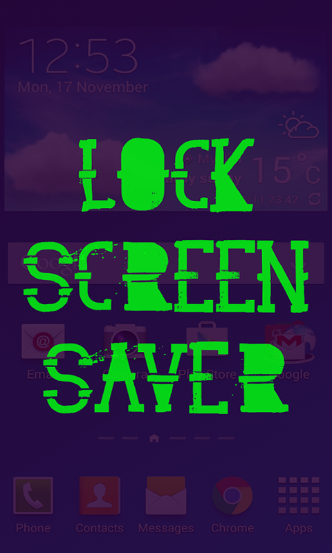 Aplicación Lock Screen Saver en Amazon Appstore