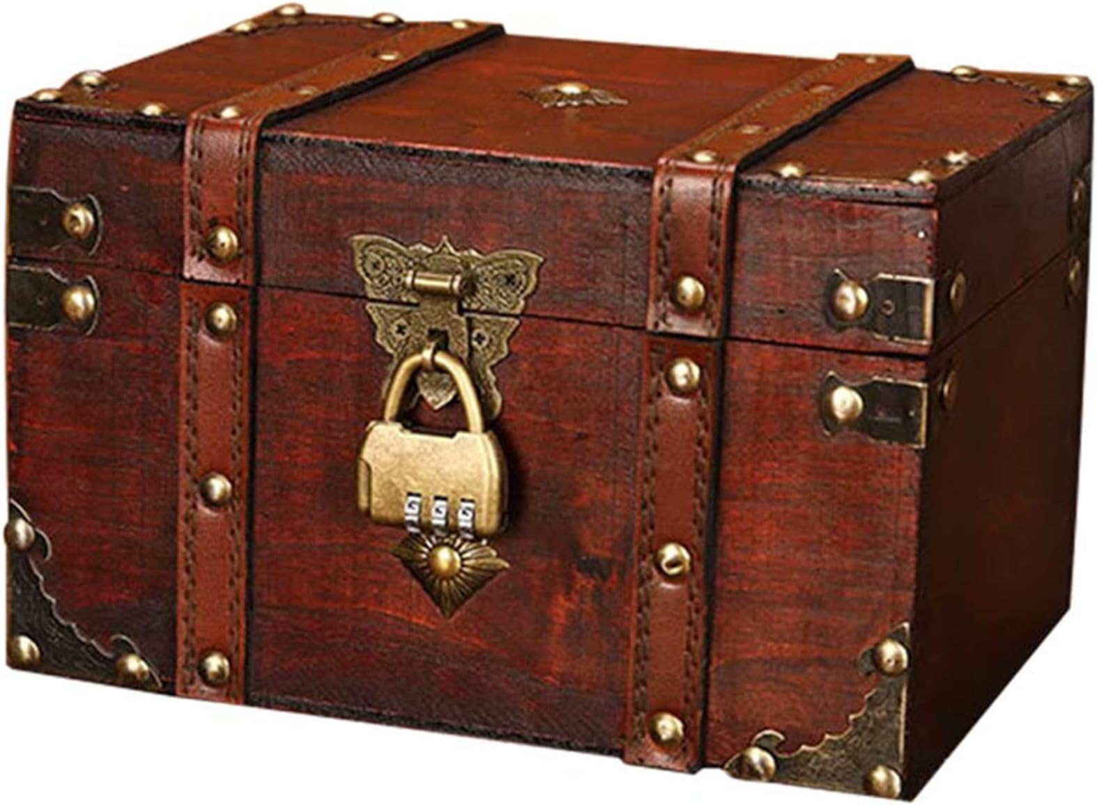 Coffre HD 86002 - En bois - Avec ornements - 30 x 20 x 15 cm : Amazon ...