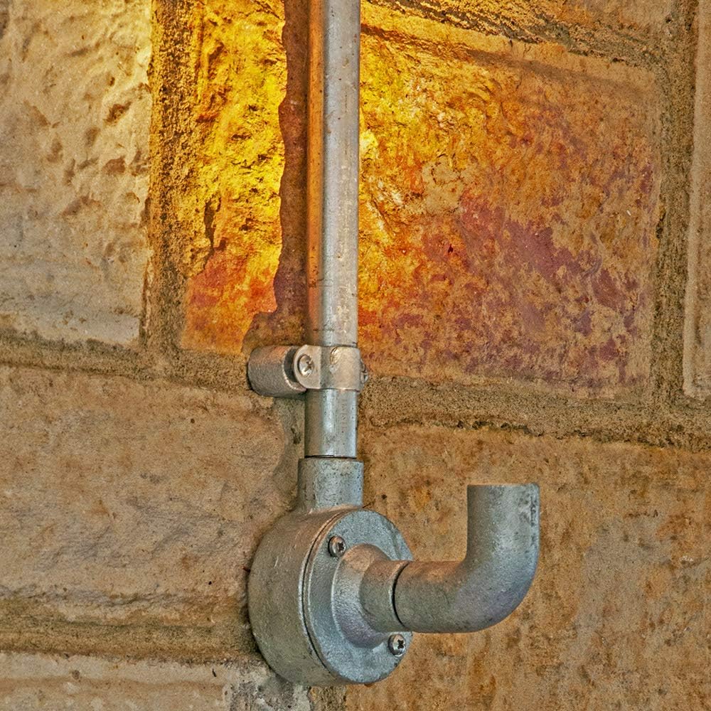 Metrourbane Industrial Wall Light 20mm Conduit Drop Elbow Warm White ...
