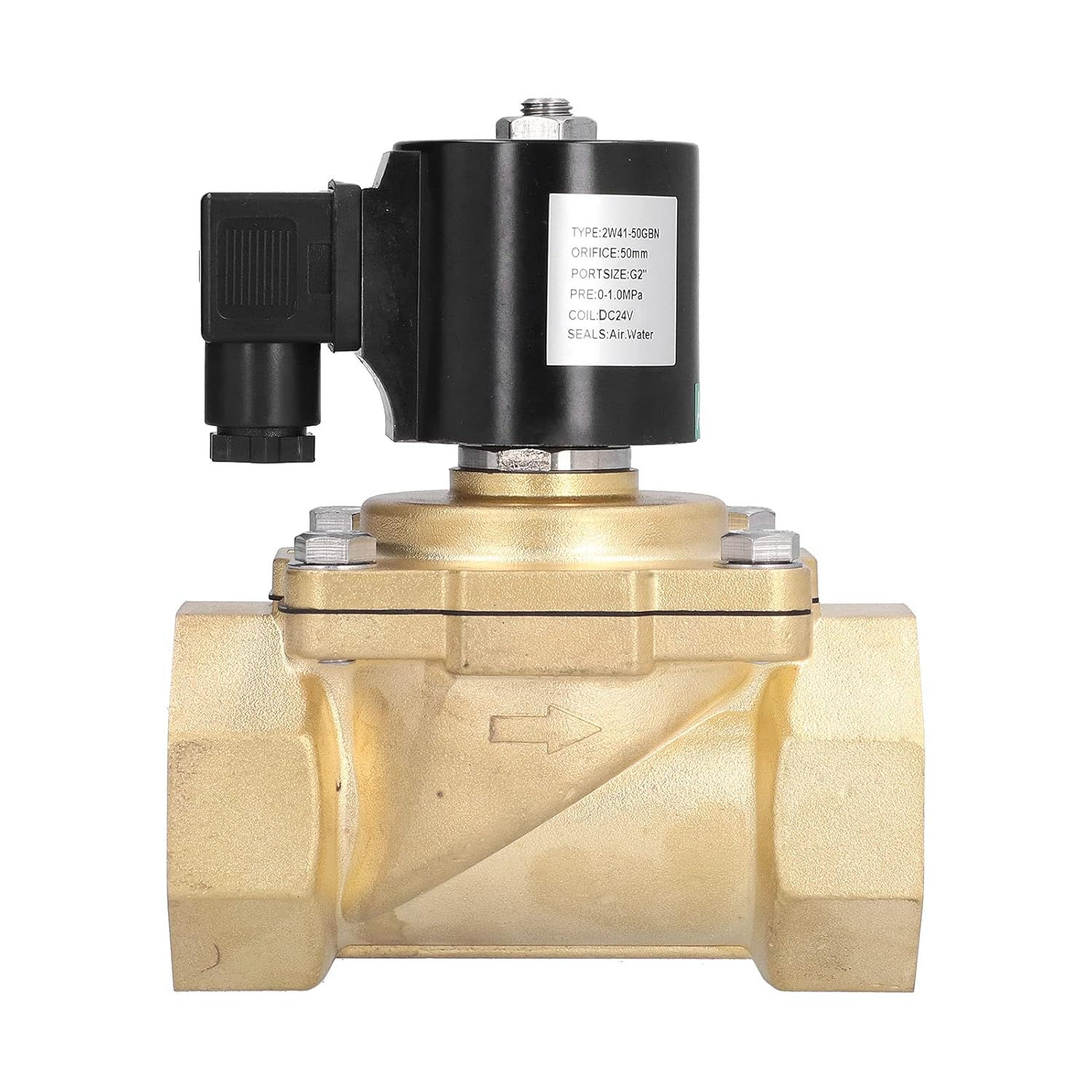 Solenoid Valve, 50mm Diameter Copper Core Coil Normally Closed Electric ...