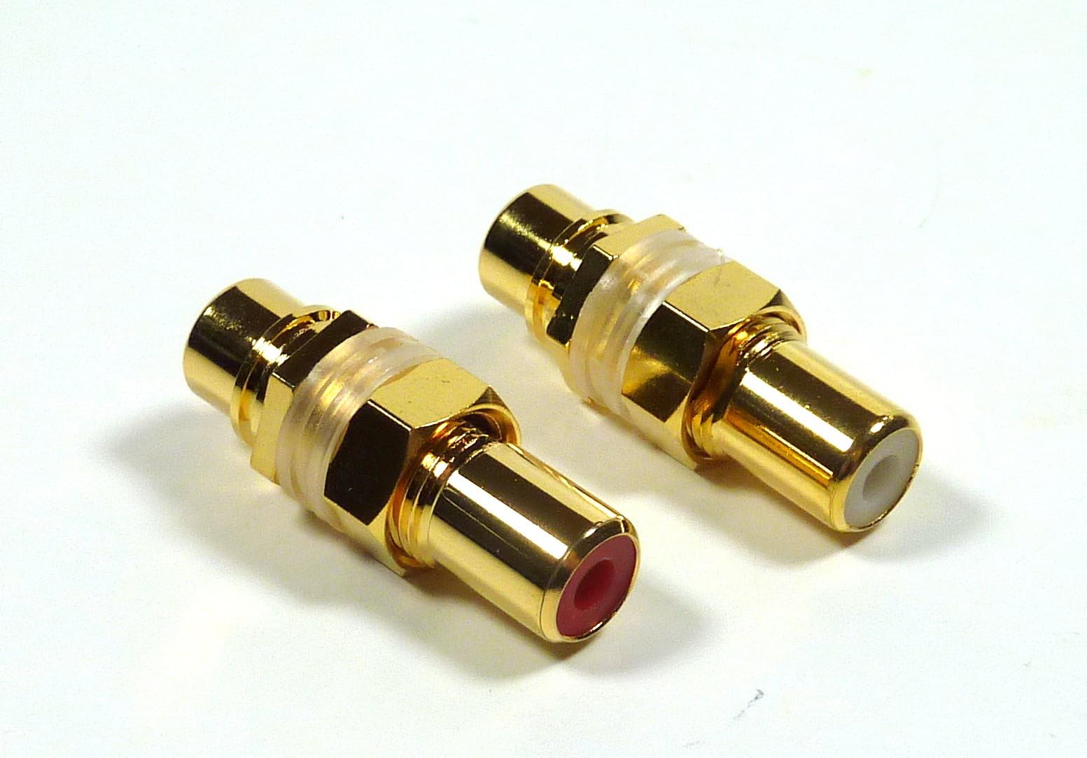 Amazon.com: 1-Pr Philmore Gold RCA To RCA Bulkhead Female Jacks, Red ...