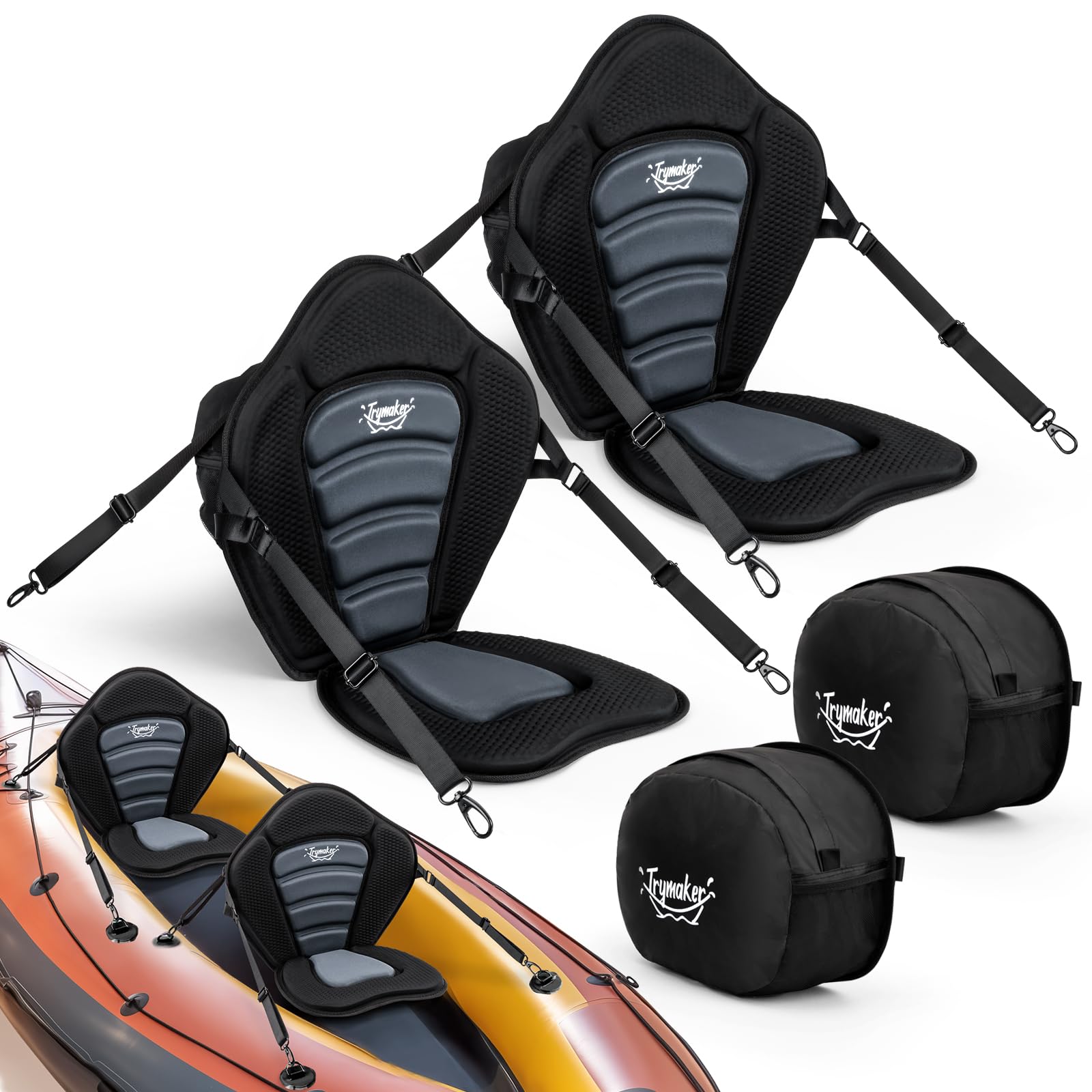 Snapklik.com : Trymaker Kayak Seat, Universal Kayak Seats