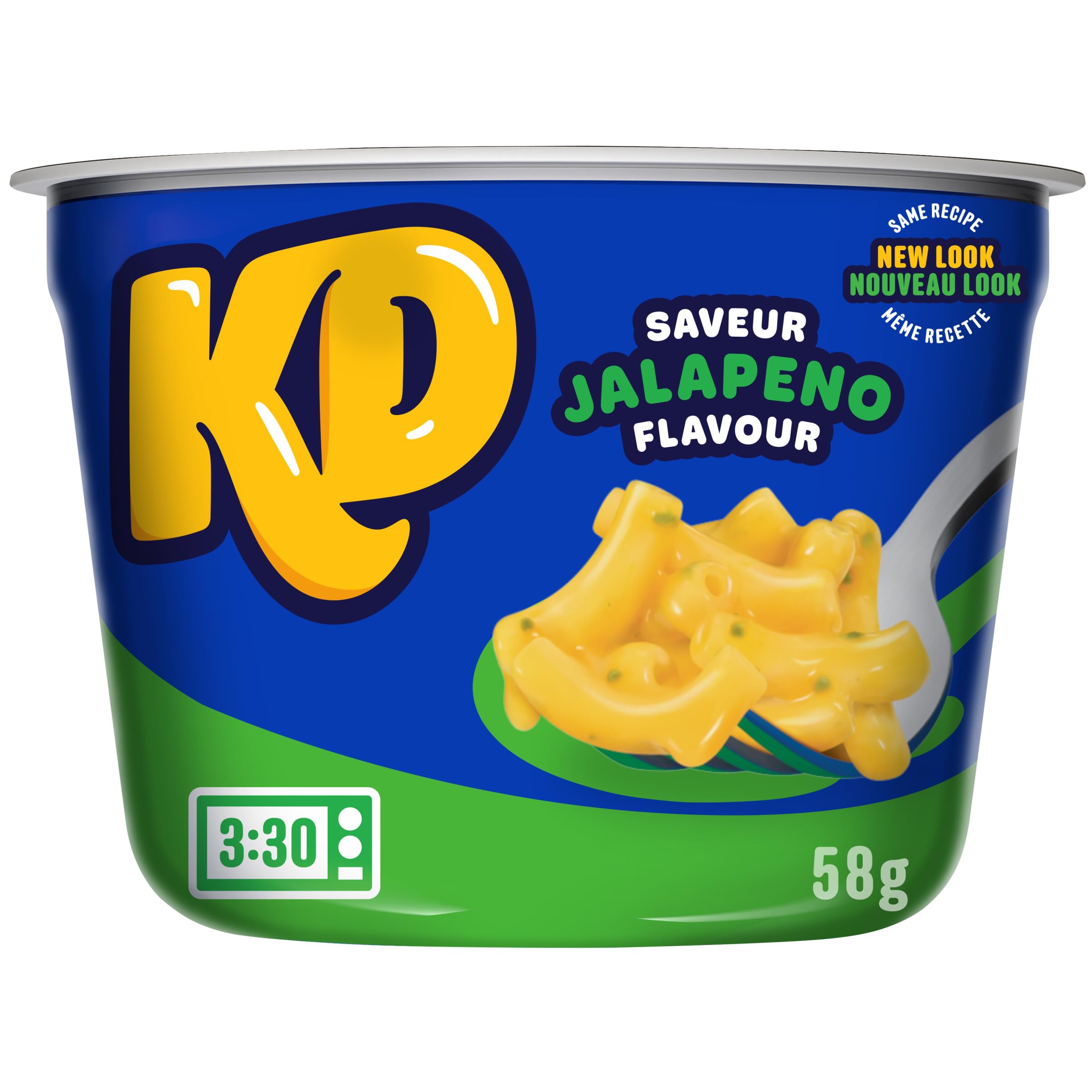 KD Kraft Dinner Jalapeno Macaroni & Cheese Snack Cups, 58g (Pack of 10 ...