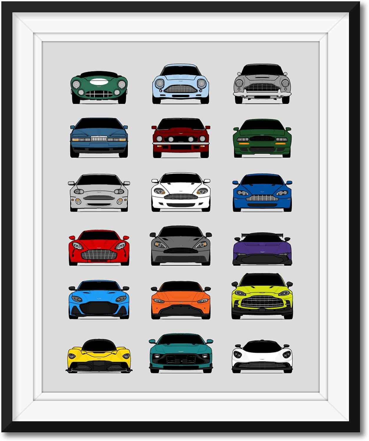 Amazon.com: Custom Car Posters Handmade Poster compatible with Aston ...