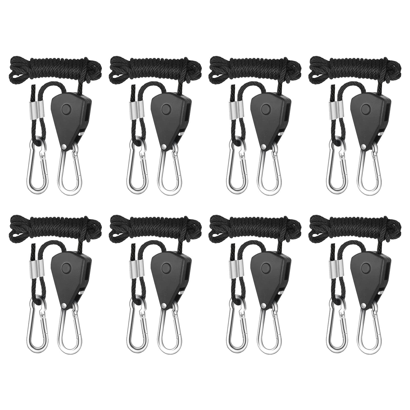 Amazon.com : iPower 1 Pair 1/8 Inch Adjustable Heavy Duty Rope Hanger ...