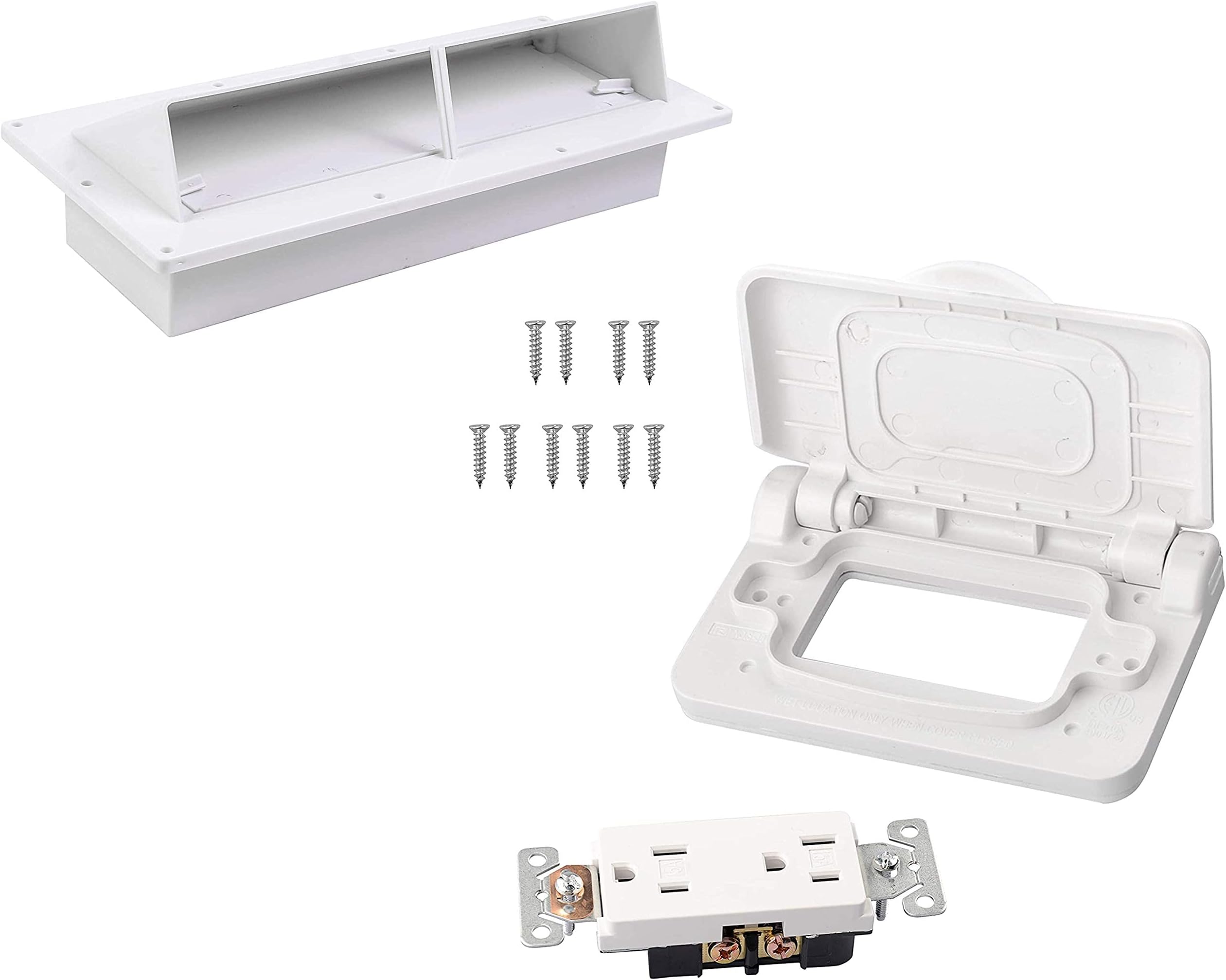Amazon.com: RVGUARD Bundle RV Spring-Loaded Weatherproof Receptacle ...