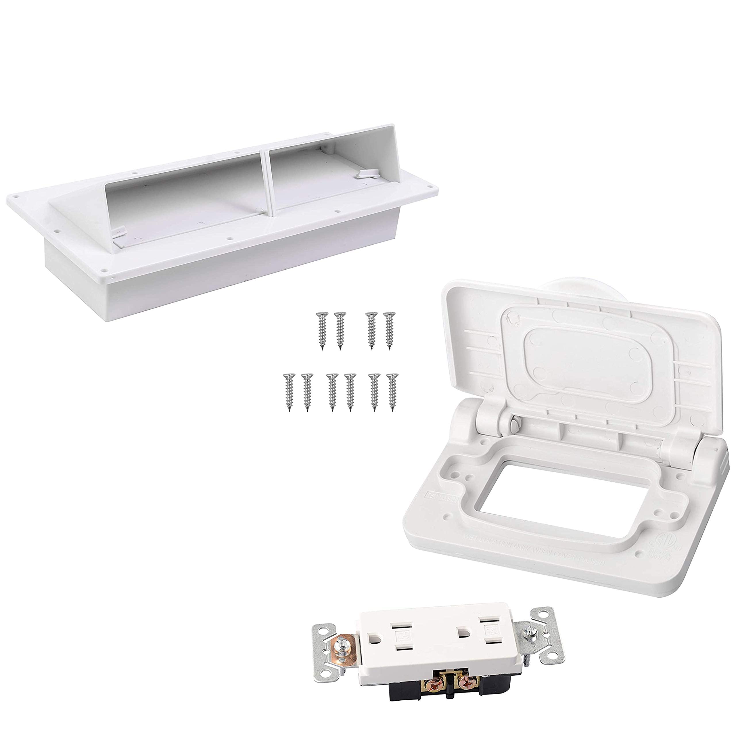 Amazon.com: RVGUARD Bundle RV Spring-Loaded Weatherproof Receptacle ...