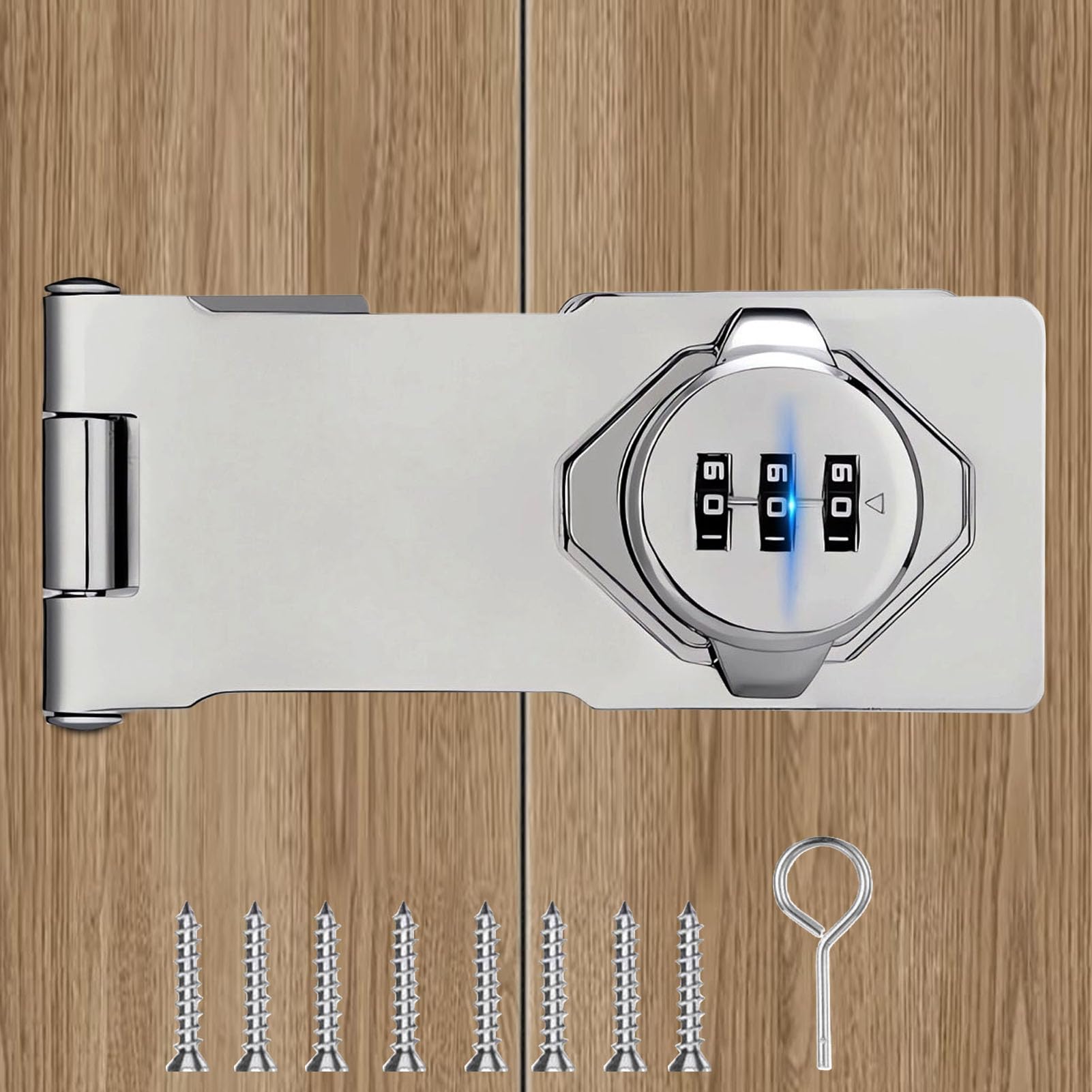 Snapklik.com : 3-Digit Combination Cabinet Lock For Double Doors