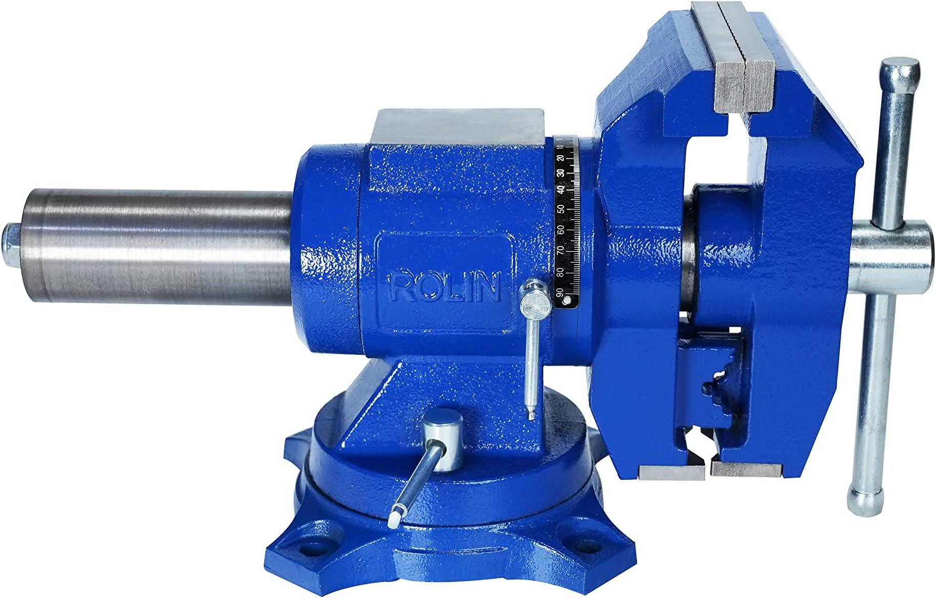 Rolin Vise 5 Inch Multi-Function Vises With Anvil Blue Bench Vise Heavy ...