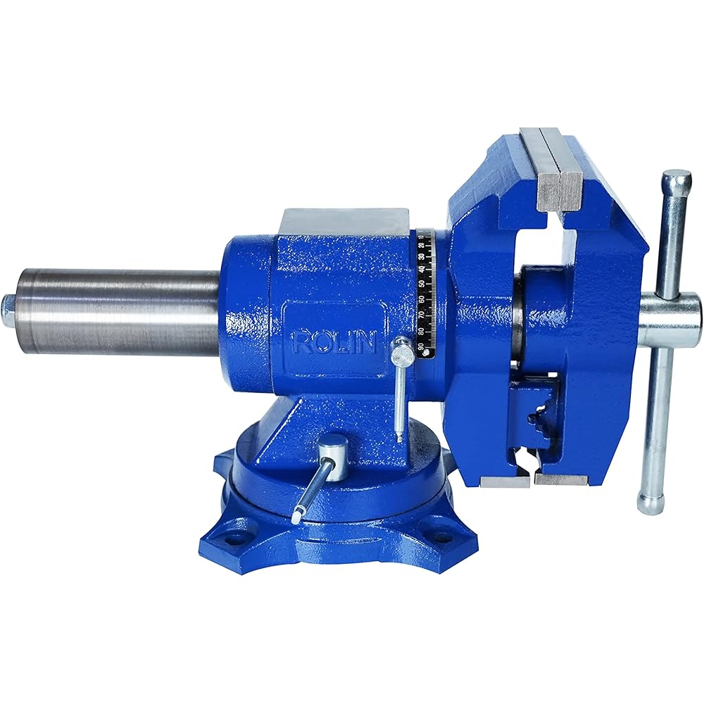 $19/mo - Finance Rolin Vise 5 Inch Multi-Function Vises With Anvil Blue ...