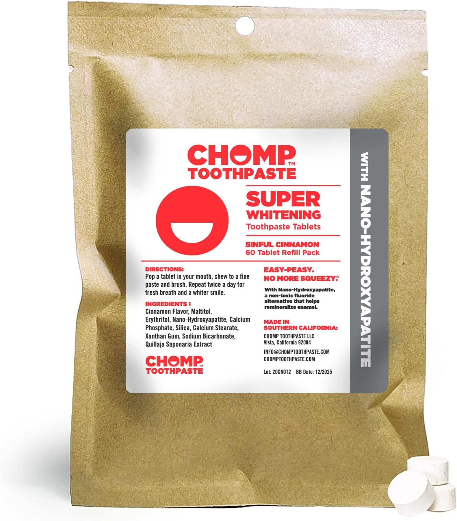 Amazon.com: Detox Whitening Hydroxyapatite Mineral Toothpaste : Health ...