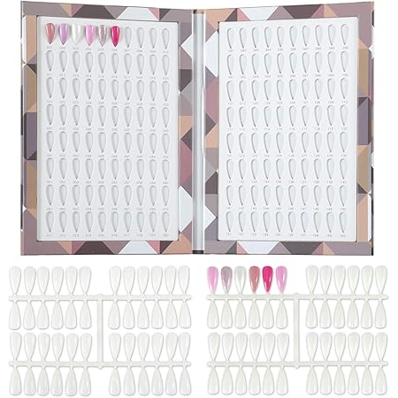 Amazon.com: Noverlife 120 Nail Colors Display Book with 120 False Nail ...