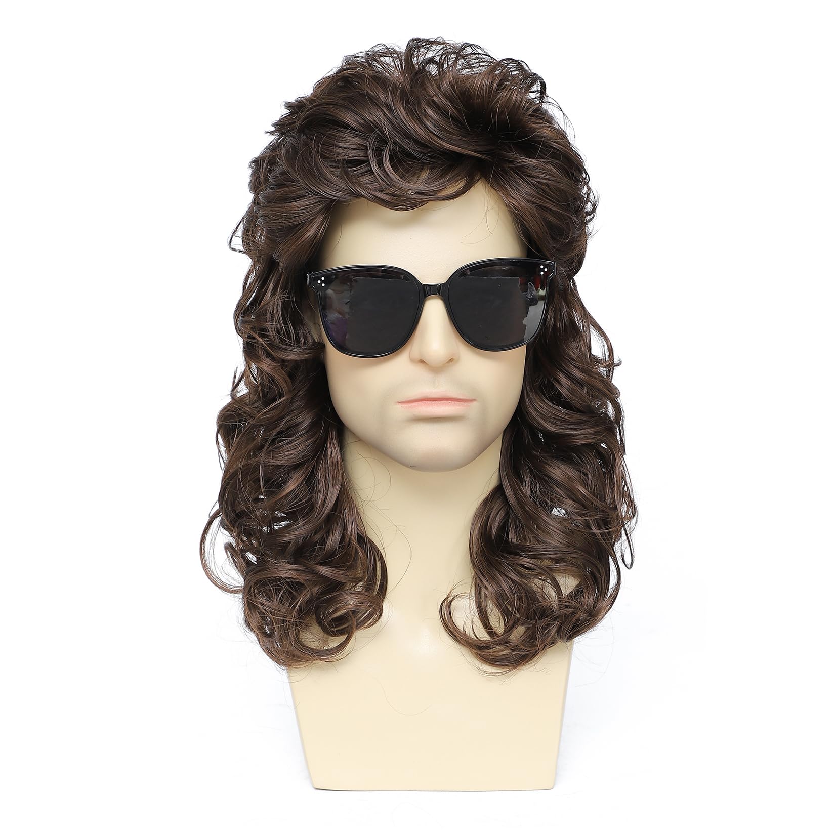 Snapklik.com : Kavsni Mullet Wigs For Men Joe Dirt Emo Wig 80s 90s ...
