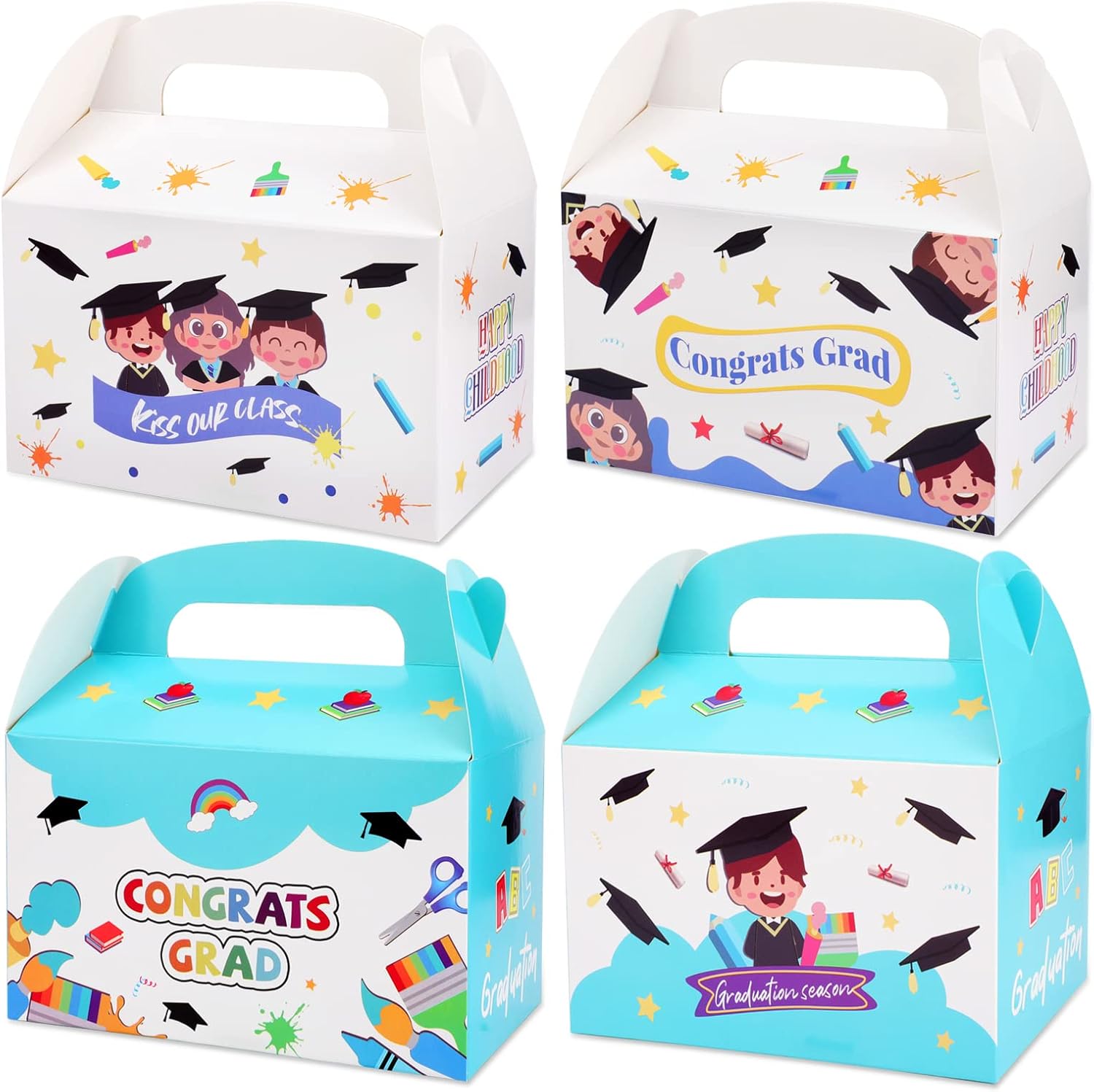 Amazon.com: HOWAF Preschool Graduation Gift Boxes, Congrats Grad ...