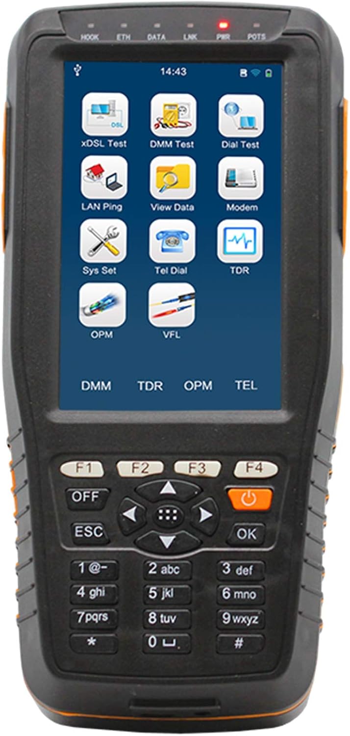 Amazon.co.jp: TM600 VDSL テスター フルファンクションバージョン ADSL/VDSL/OPM/VFL/TDRケーブル故障ロケーター/トーントラッカー機能 ADSL ...