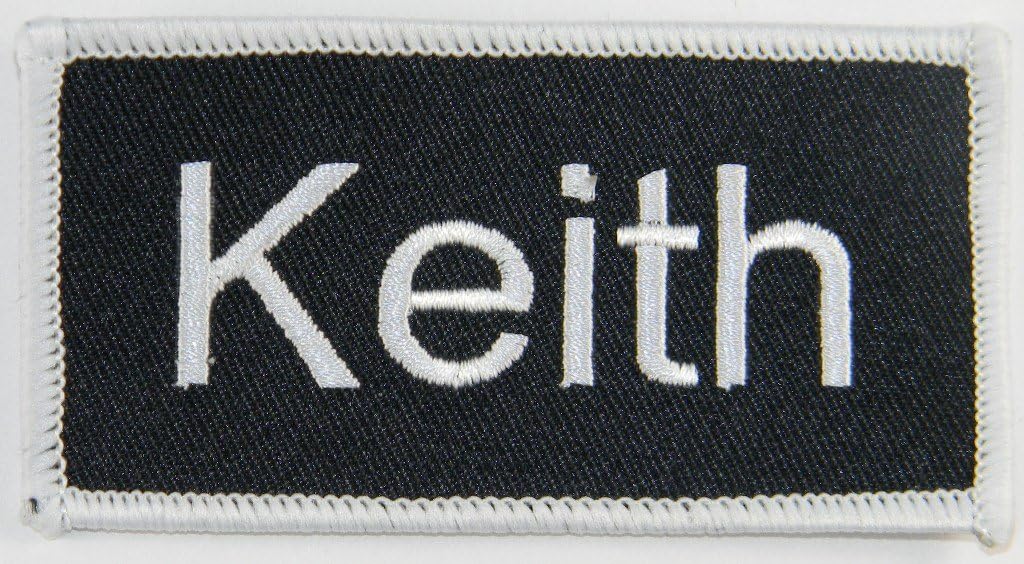 Amazon.com: Keith Name Tag Patch Uniform ID Work Shirt Badge ...