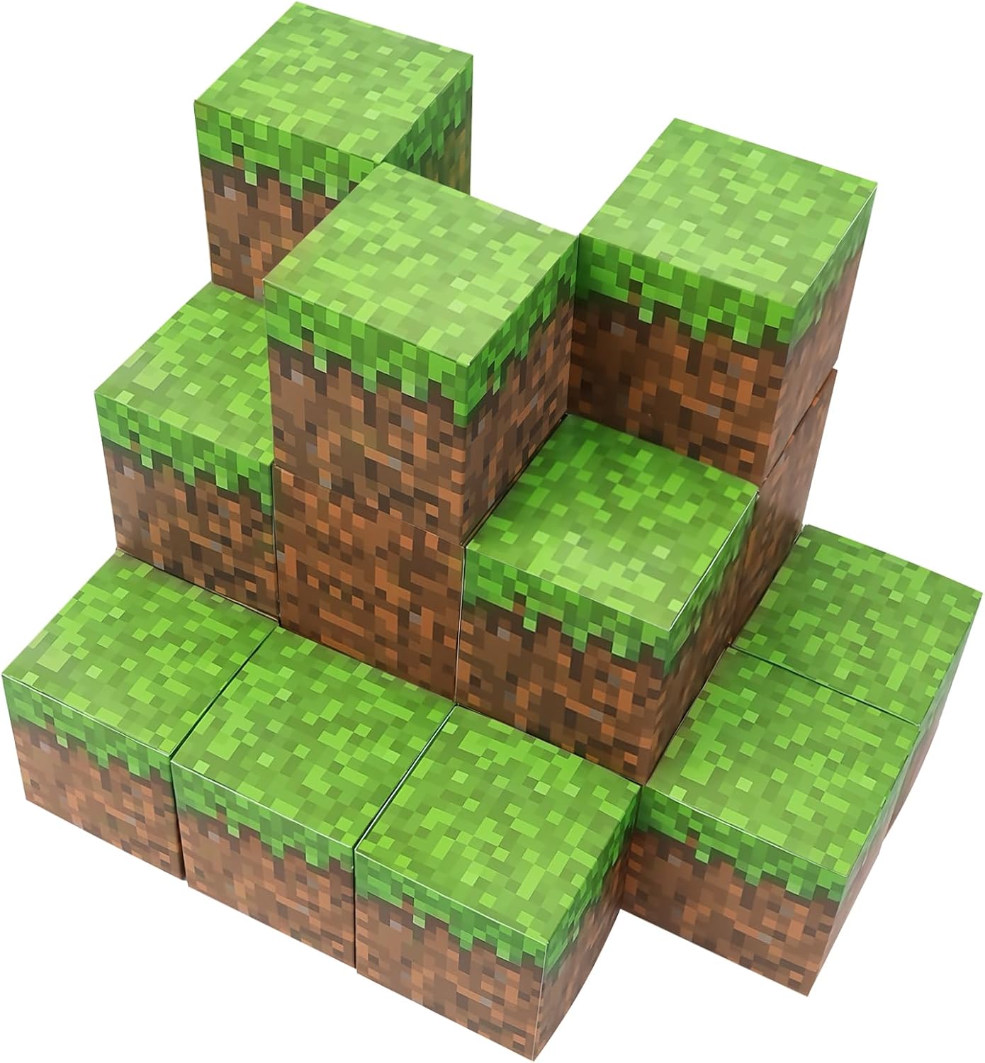 Ocnova 24 Pcs Treat Boxes for Video Game Birthday Decorations, Pixel ...