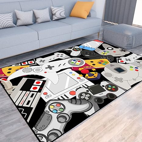 Amazon.com: Game Rug Teen Boys Carpet with Game Controller Decoration ...