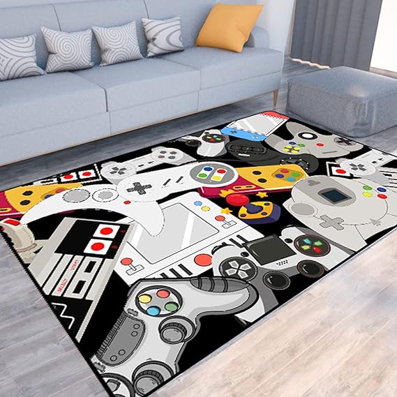 Amazon.com: Game Rug Teen Boys Carpet with Game Controller Decoration ...