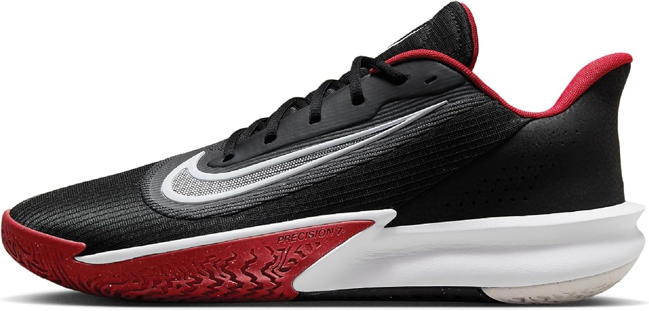 Amazon.com | Nike Precision 7 Men's Basketball Shoes (FN4322-002, Black ...
