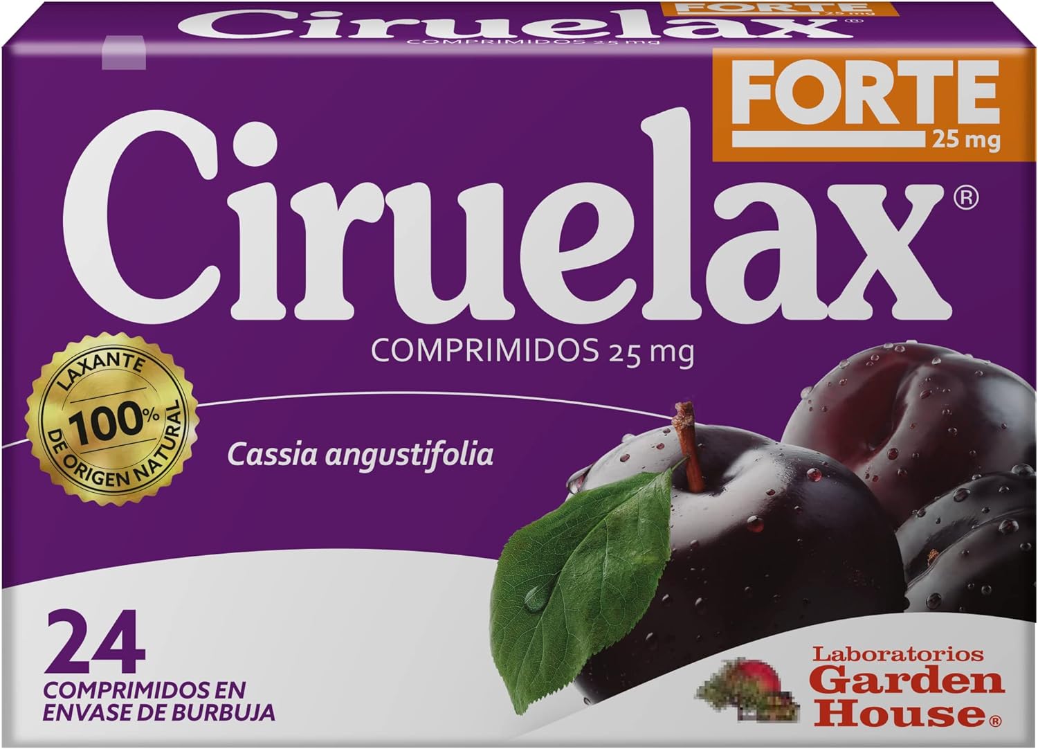Ciruelax Strong Natural Original Laxative with 24 Tablets : Buy Online ...