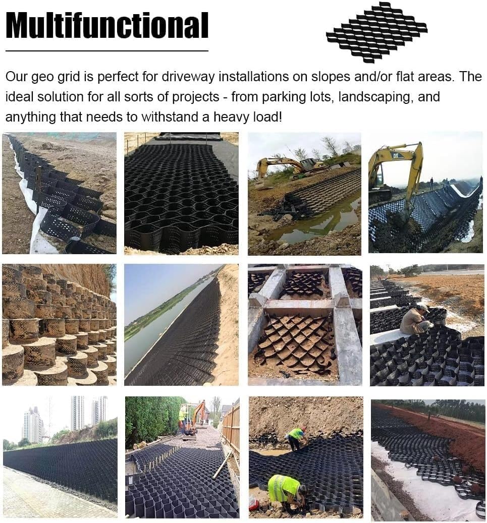 Gravel Grid Lane, Slope Grid Erosion Control Honeycomb Ground Geogrid ...