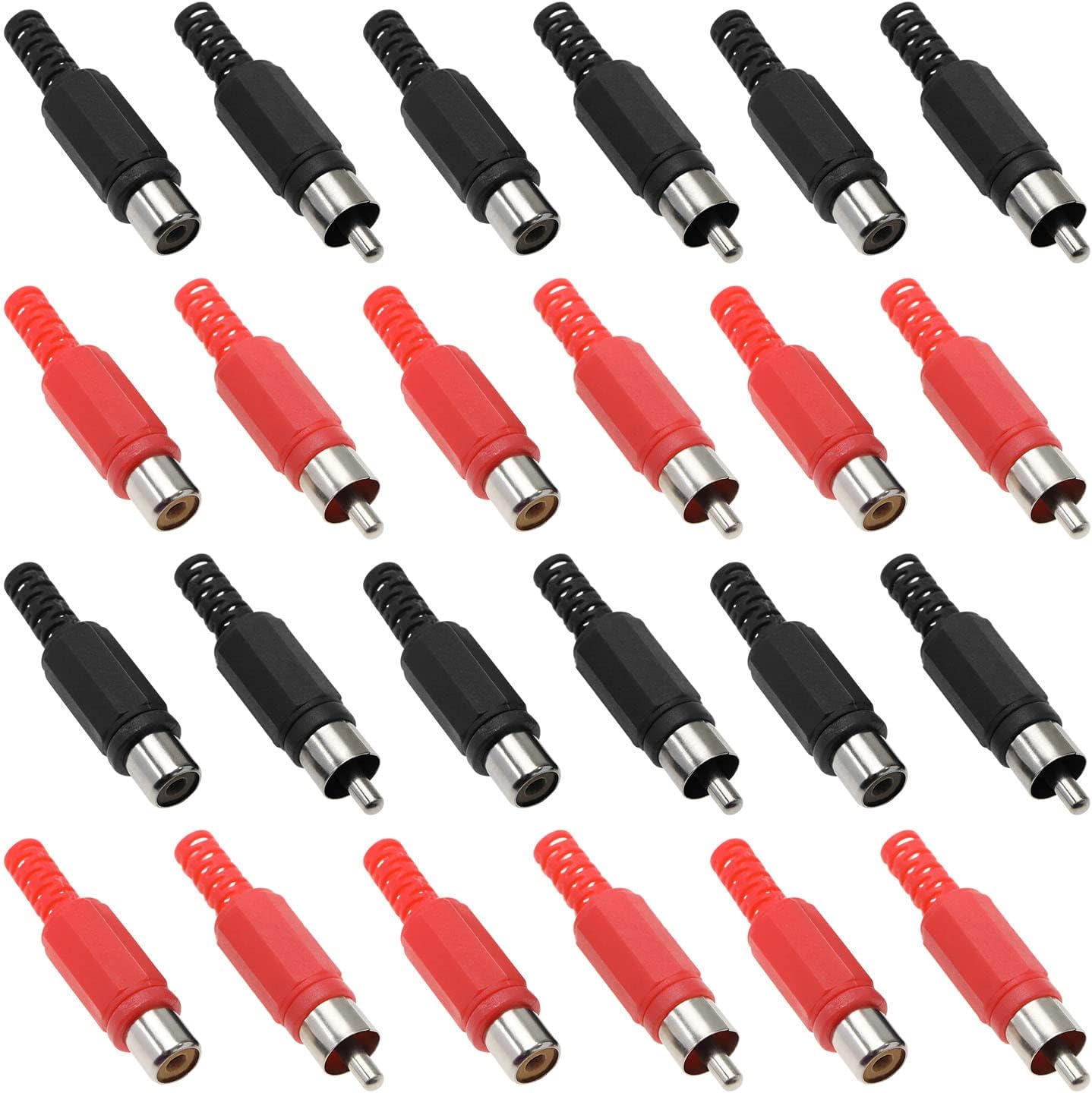 Amazon.com: Honbay 20PCS Solder RCA Plug Male Audio Video Adapter ...