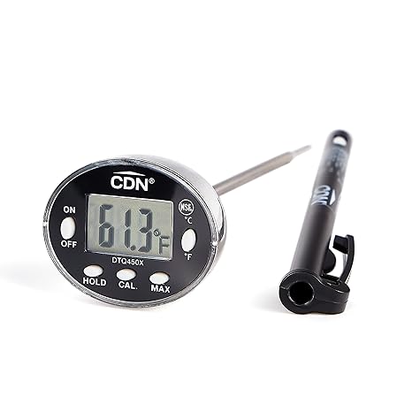 Amazon.com: CDN Waterproof Digital Thermometer Long 4.75" Stem, NSF ...