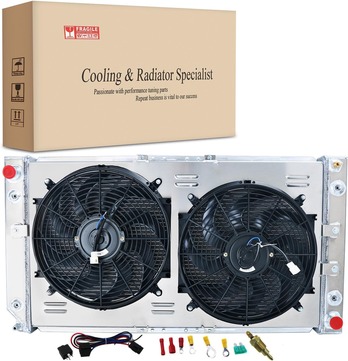 Amazon.com: EGINCOOLER 3 Row Core Aluminum Radiator CU1517 for 1994 ...