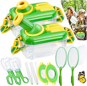 Amazon.com: JYNTERPLAY 2Pack Bug Catcher for Kids Insect Catching Kit 360° Rotating Viewing ...