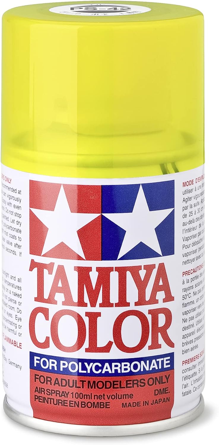 Amazon.com: Tamiya 86042 PS-42 Polycarbonate Translucent Yellow 3 oz ...